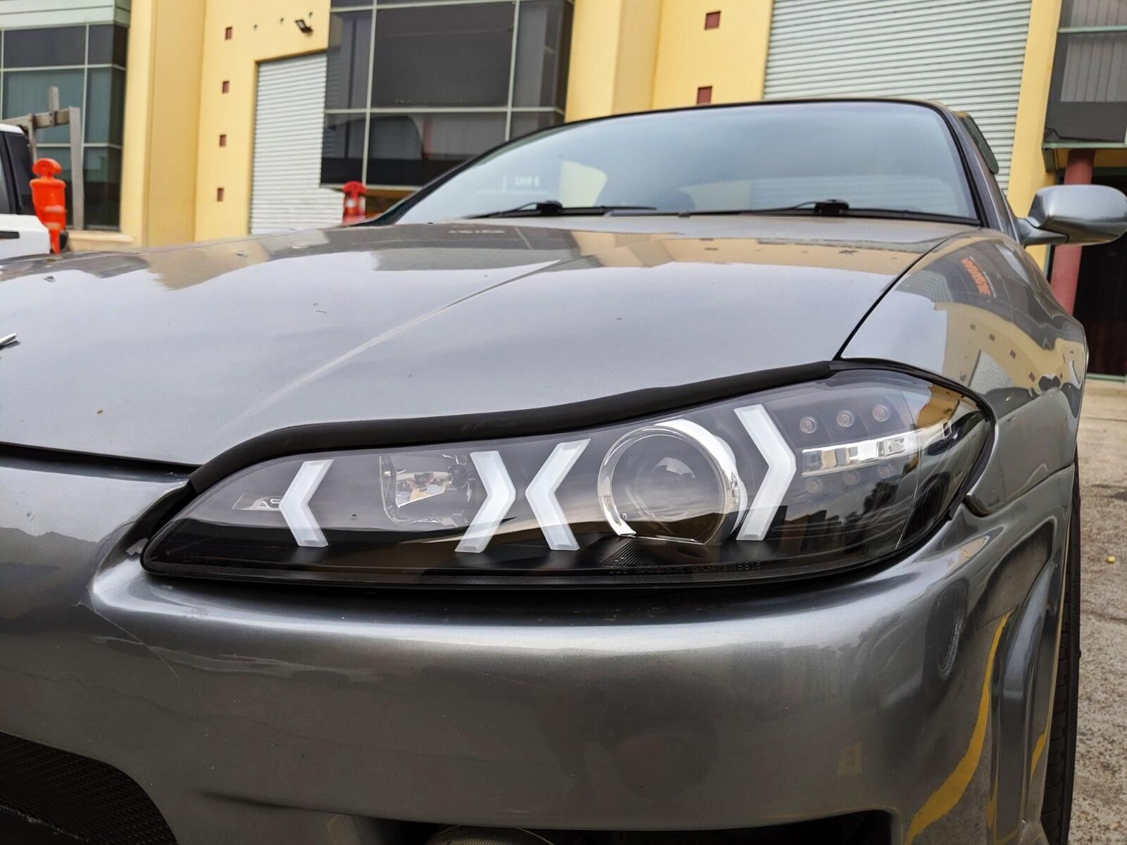 Fit For Nissan S15 200sx Silvia 1999-2002 Black LED 3D DRL Projector ...